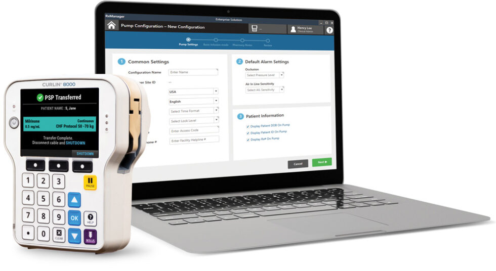 CURLIN 8000 Ambulatory Infusion Pump - Moog Medical